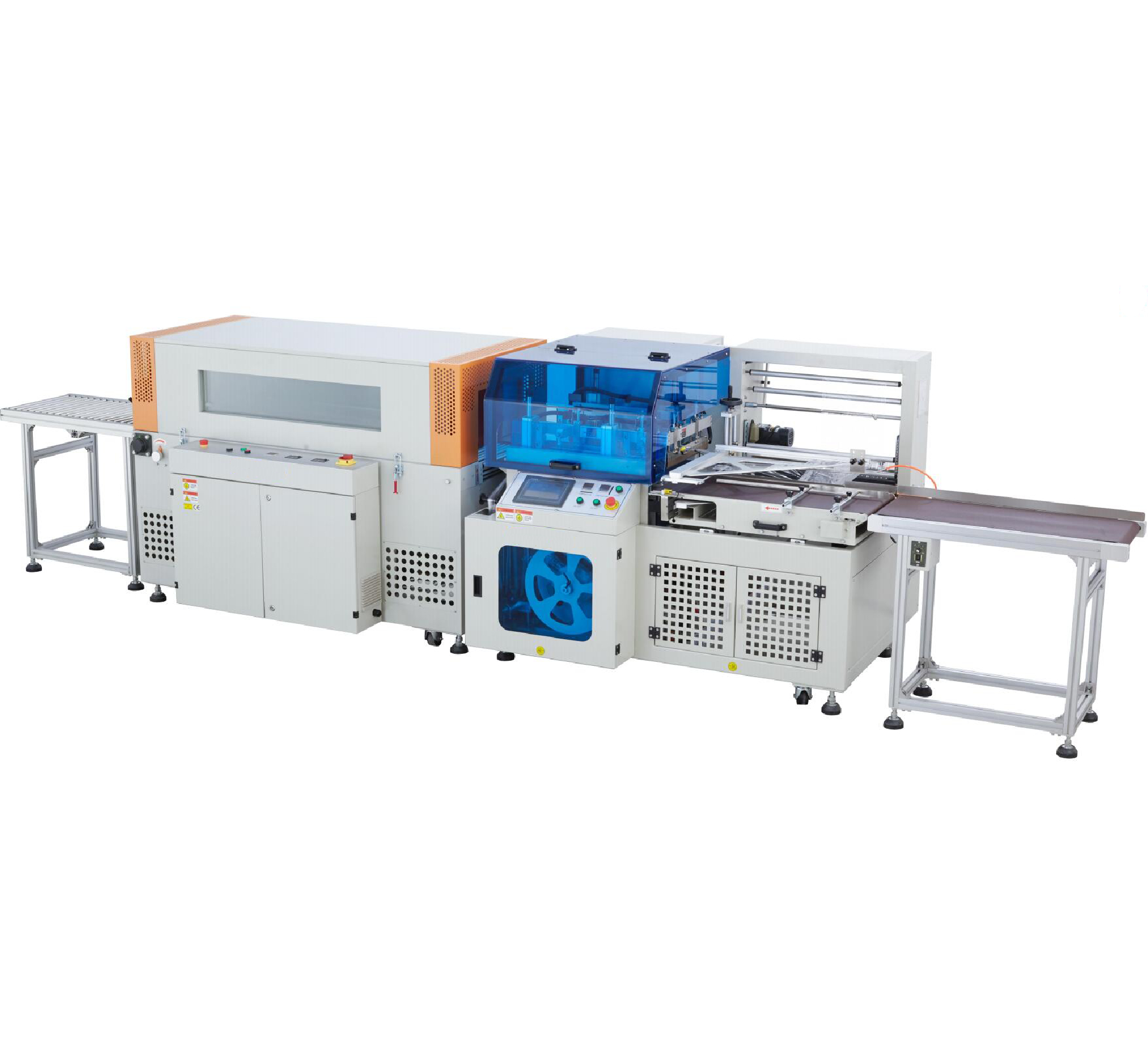Auto high-speed L bar sealing and shrinking packaging machine ZKL ...